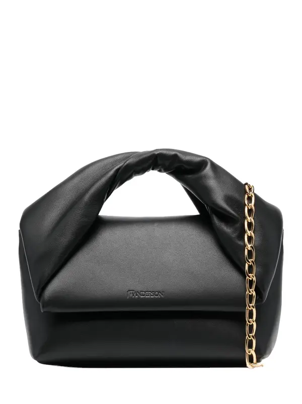 JW Anderson Medium Twister Leather Bag - Black