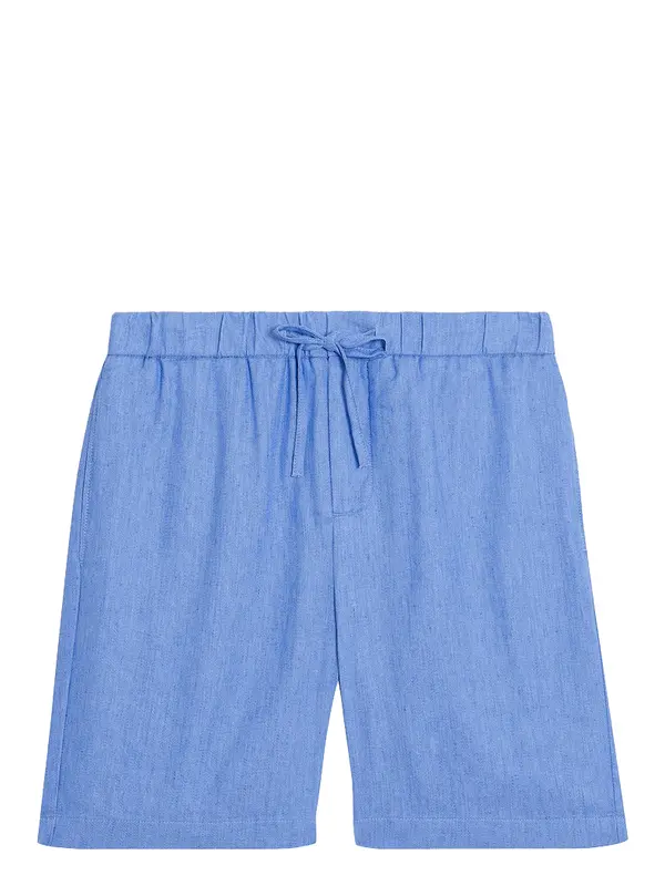 Frescobol Carioca Filipe Twill Drawstring Shorts - Azure