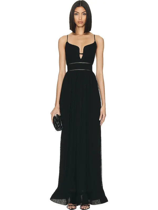 Simkhai Maude Bustier Gown - Black