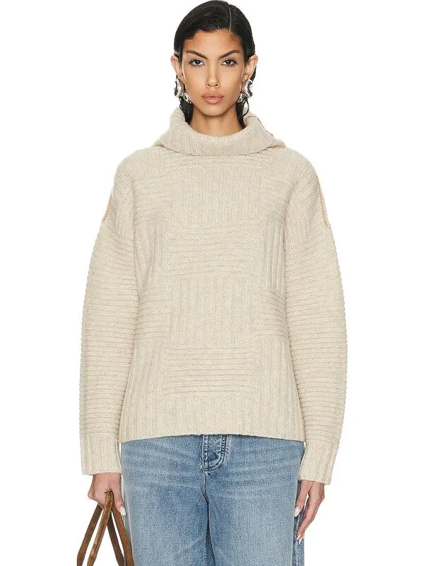 Bottega Veneta High Neck Sweater - Sea Salt
