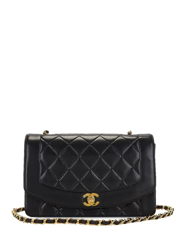 Chanel Vintage Diana Flap Bag - Black