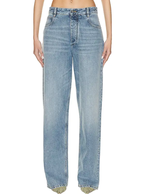 Bottega Veneta Vintage Wide Leg Jeans - Mid Blue