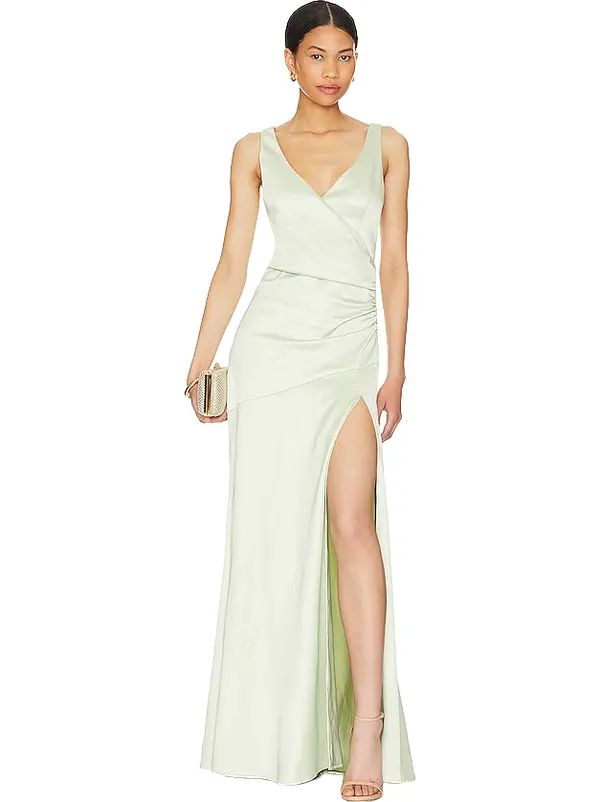 LOVERS AND FRIENDS Dawn Gown - Sage Green
