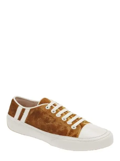 CECELIA NEW YORK Rookie Sneaker - Gold Velvet