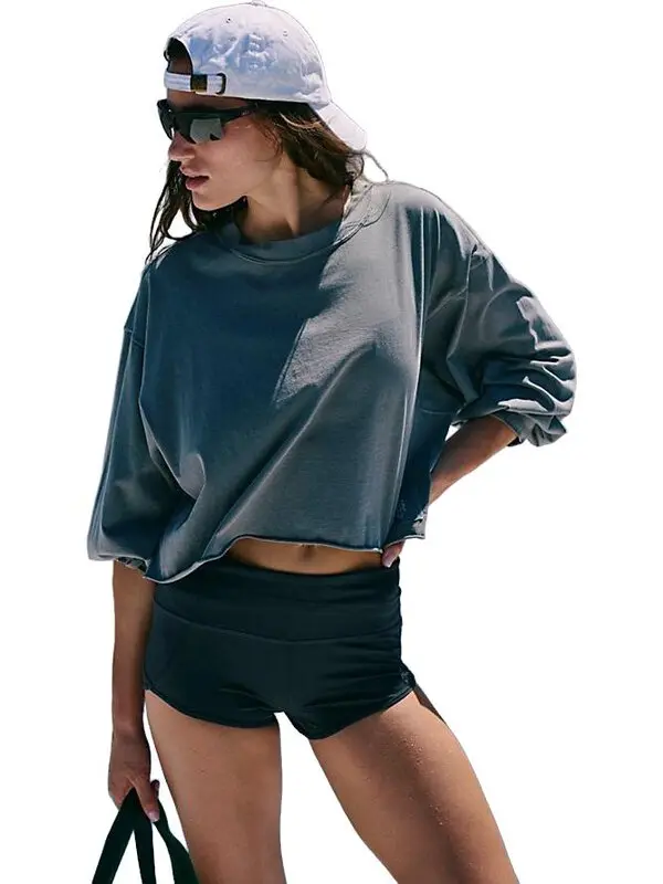 Free People Inspire Layer Long Sleeve Top - Charleston Gray