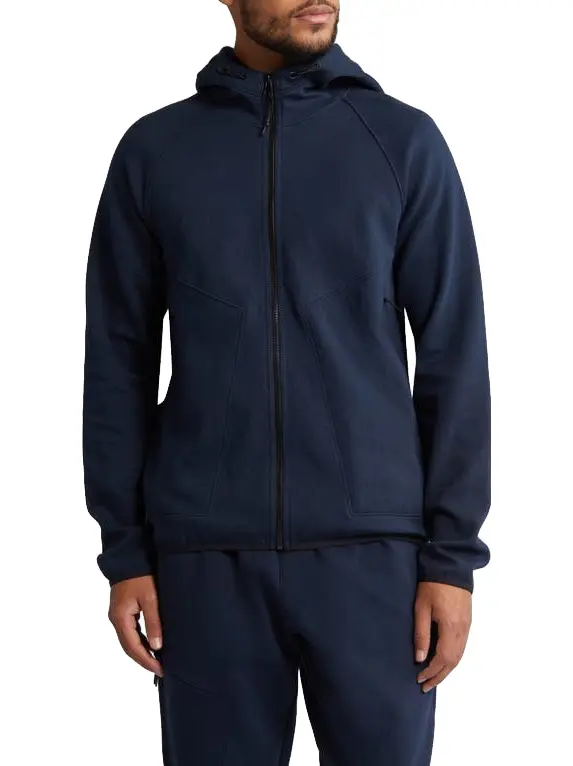 Zella Powertek Full Zip Hoodie - Navy Sapphire