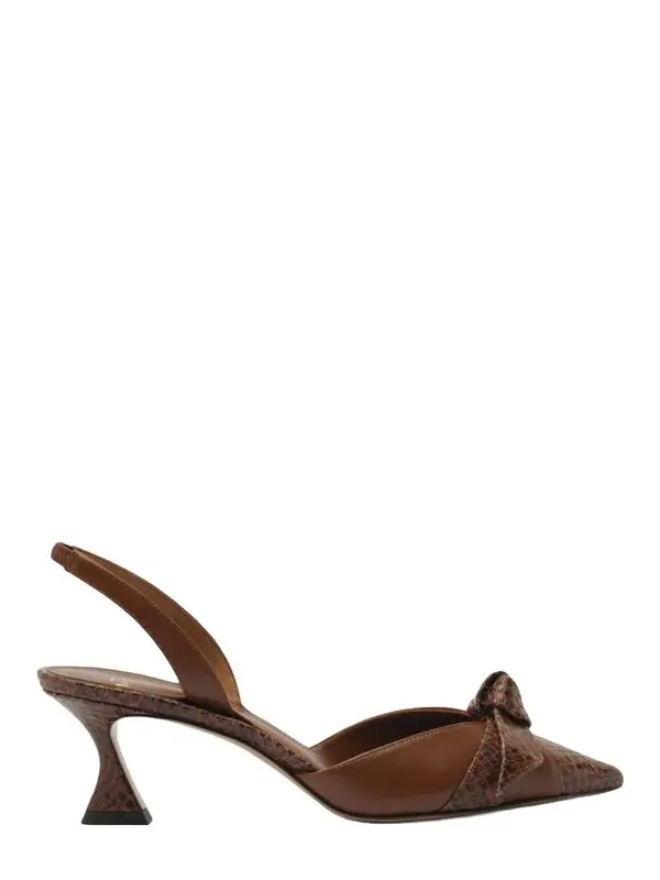 ALEXANDRE BIRMAN 60mm Clarita Suede Slingback Pumps - Espresso