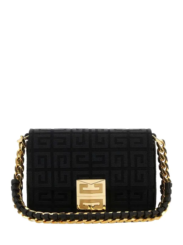 Givenchy 4g Jacquard Crossbody Bag - Black
