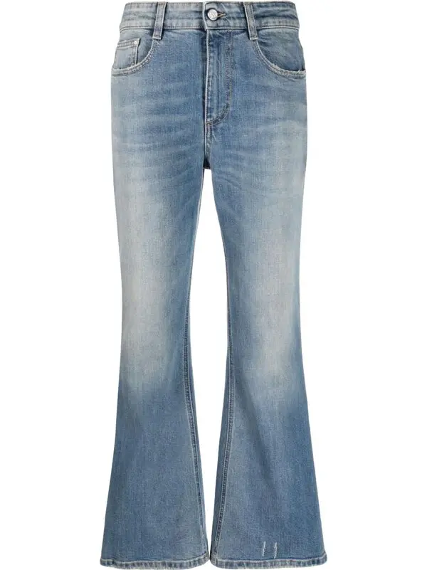 Stella McCartney Stonewashed Bootcut Jeans - Blue