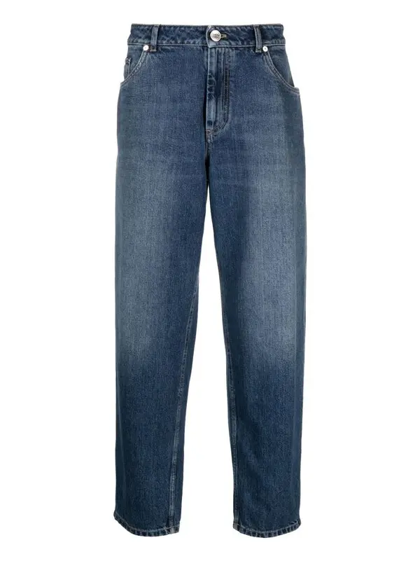 Brunello Cucinelli Straight-leg Denim Jeans - Blue