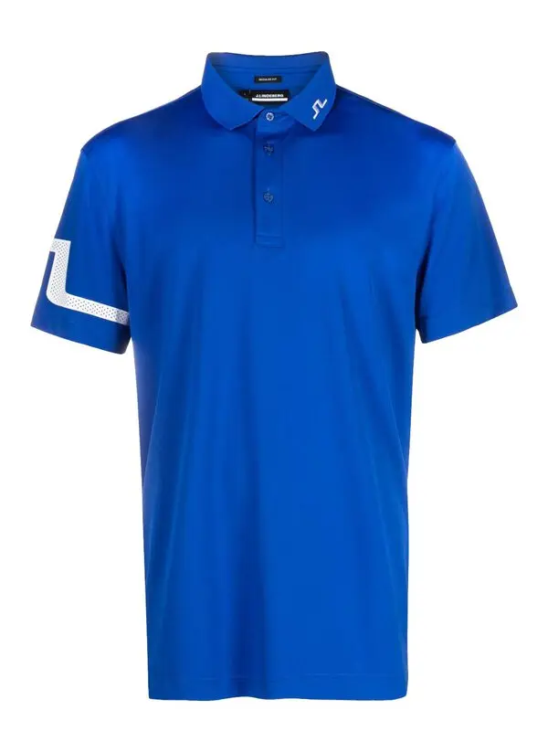 J. Lindeberg Heath Contrast-trim Polo - Blue