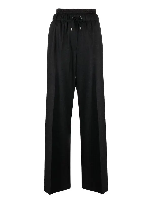 Brunello Cucinelli Wide-leg Trousers - Black