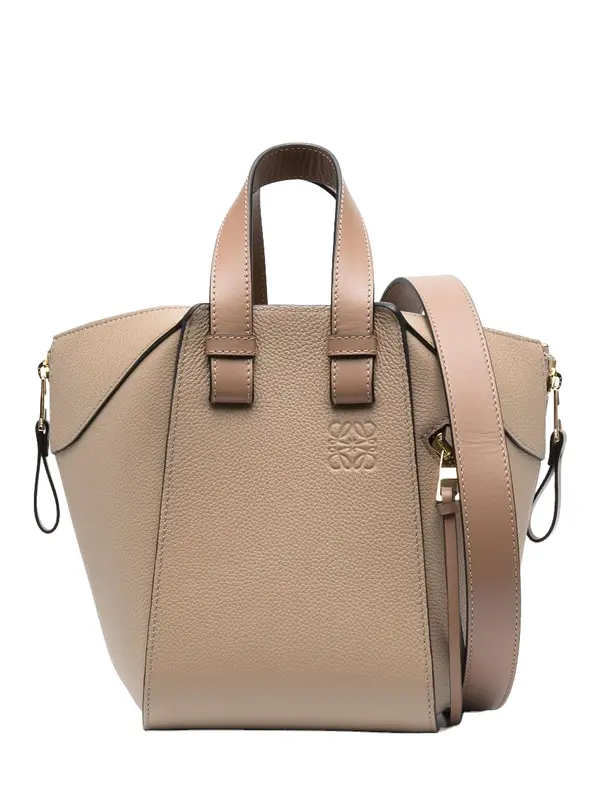 Loewe Grained Leather Shoulder Bag - Neutrals