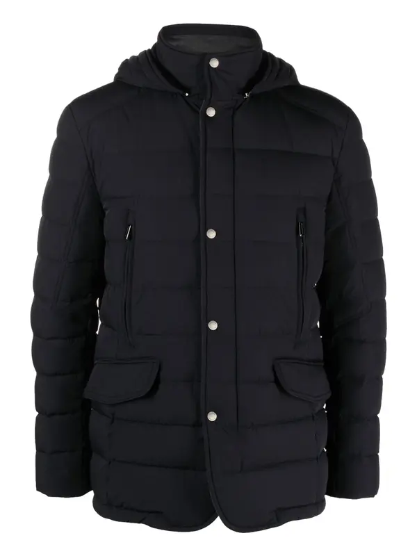 MOORER Craig-kn Padded Jacket - Blue