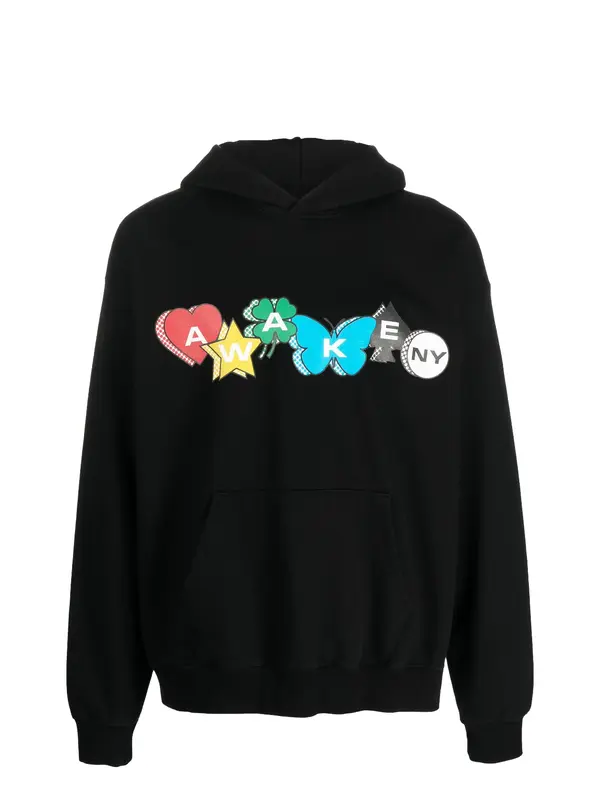 AWAKE NY Graphic Logo Hoodie - Black