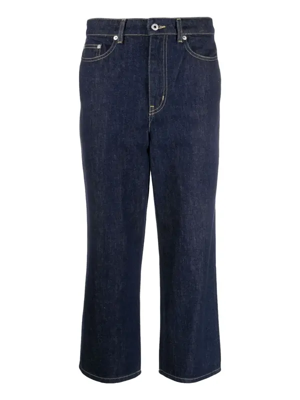 Kenzo Sumire Cropped Jeans - Blue
