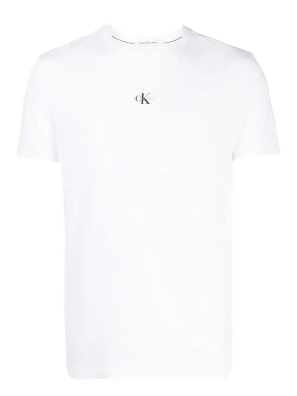 Calvin Klein Logo-print Cotton T-shirt - White