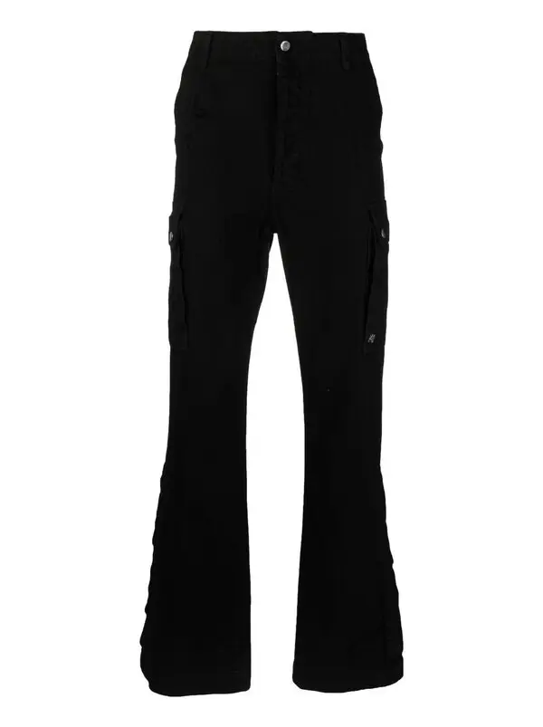 Amiri M65 Cargo Kick Flare Jeans - Black