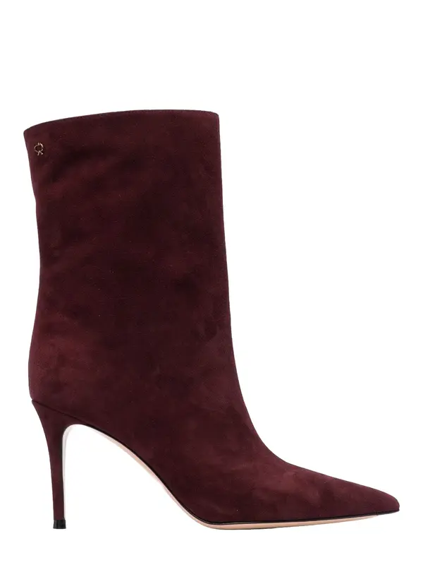 GIANVITO ROSSI Riccas 90mm Leather Boots - Red