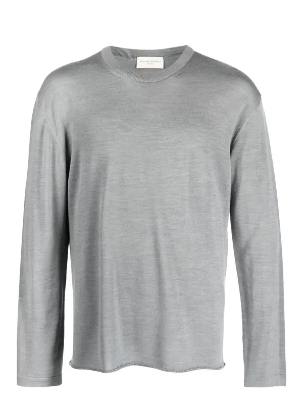 Officine Générale Long-sleeve Knitted Jumper - Grey