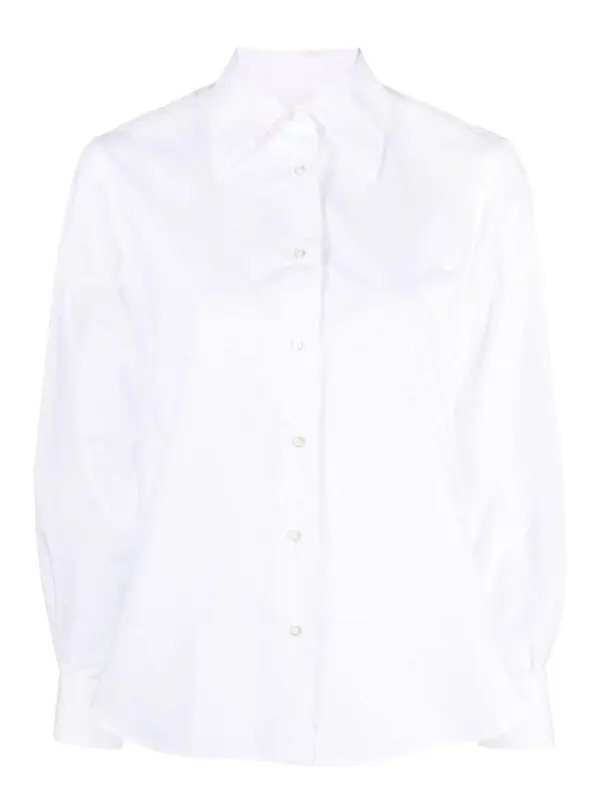 Officine Générale Long-sleeve Cotton Shirt - White