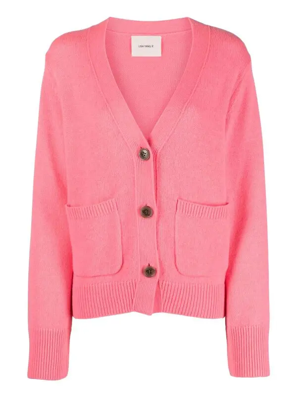 LISA YANG Danni Cashmere Cardigan - Pink