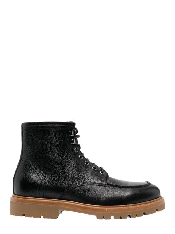 Brunello Cucinelli Lace-up Ankle Boots - Black