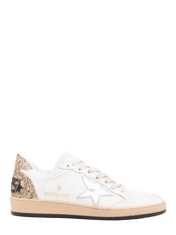 GOLDEN GOOSE Ball Star Glitter Sneakers - White