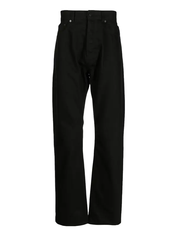 Fear Of God High-waisted Straight-leg Jeans - Black