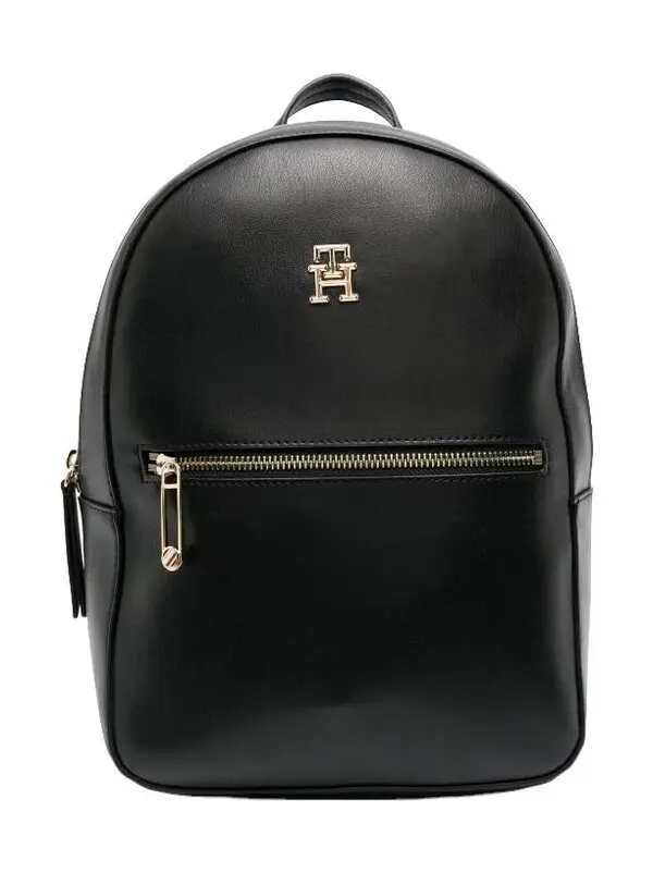 Tommy Hilfiger Logo-plaque Backpack - Black