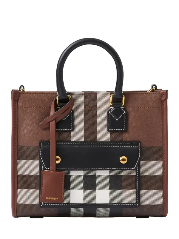 Burberry Mini Freya Tote Bag - Brown
