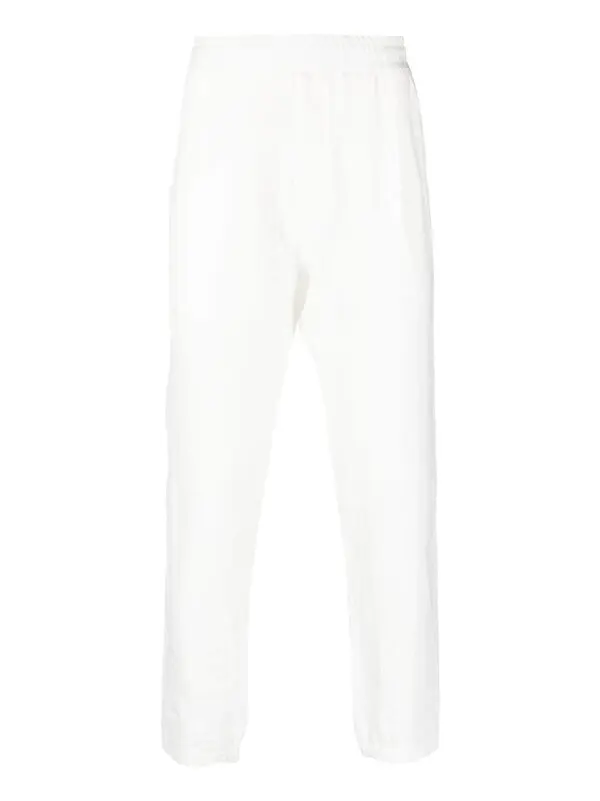 LOW BRAND Linen Tapered Trousers - White