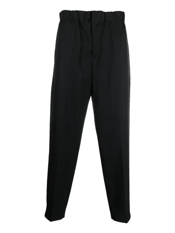 JIL SANDER Elasticated-waistband Trousers - Black