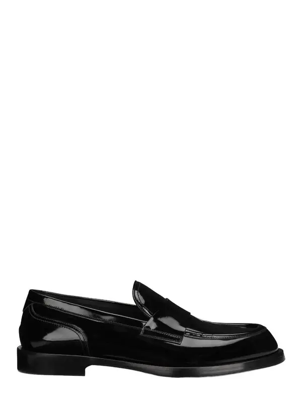 Dolce & Gabbana Patent-leather Loafers - Black