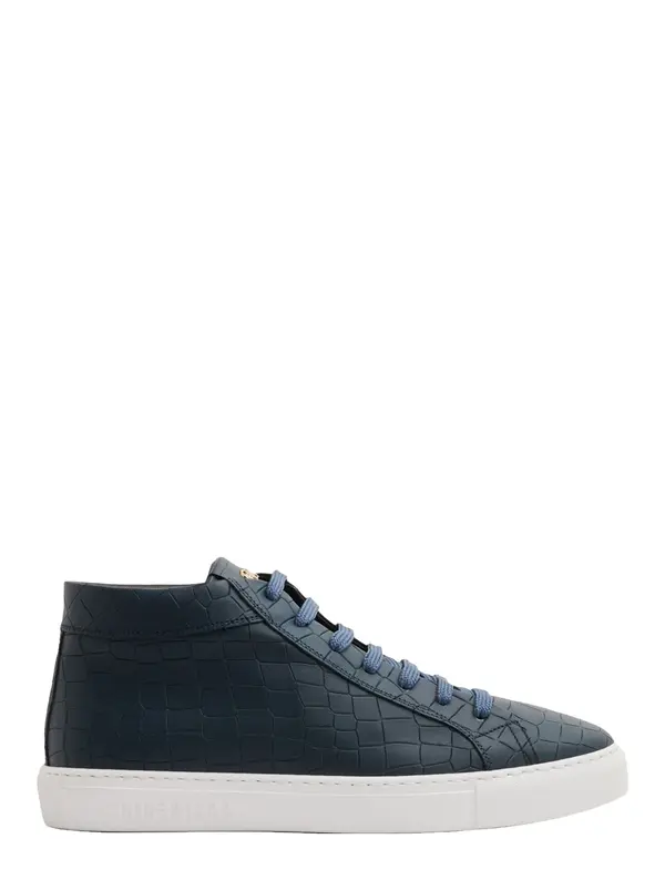 HIDE&JACK Essence High-top Leather Sneakers - Blue