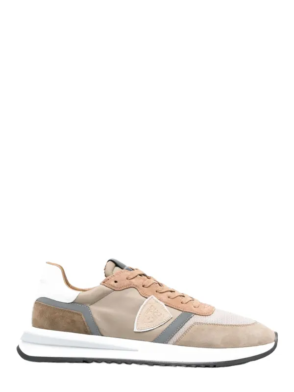 Philippe Model Logo Patch Low-top Sneakers - Neutrals