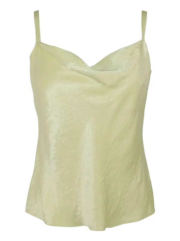 Vince Cowl-neck Sleeveless Top - Green