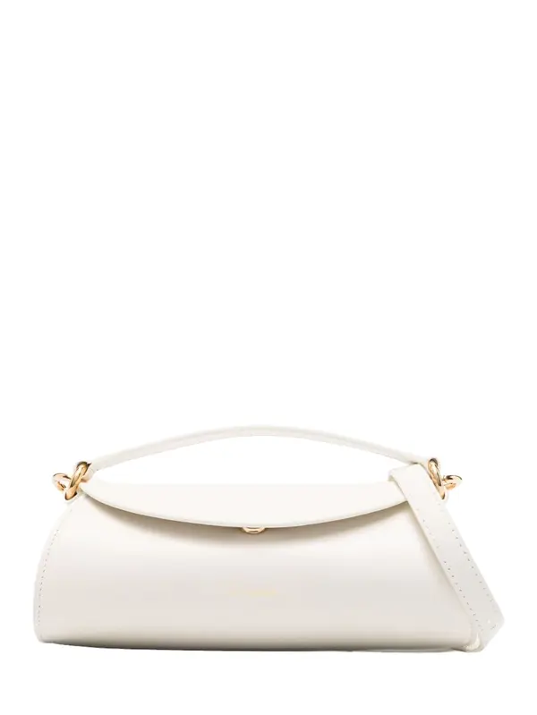 JIL SANDER Small Cannolo Shoulder Bag - White