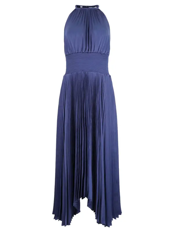 A.L.C. Renzo Ii Pleated Dress - Blue
