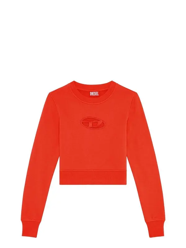 DIESEL® F-slimmy-od Cropped Sweatshirt - Orange