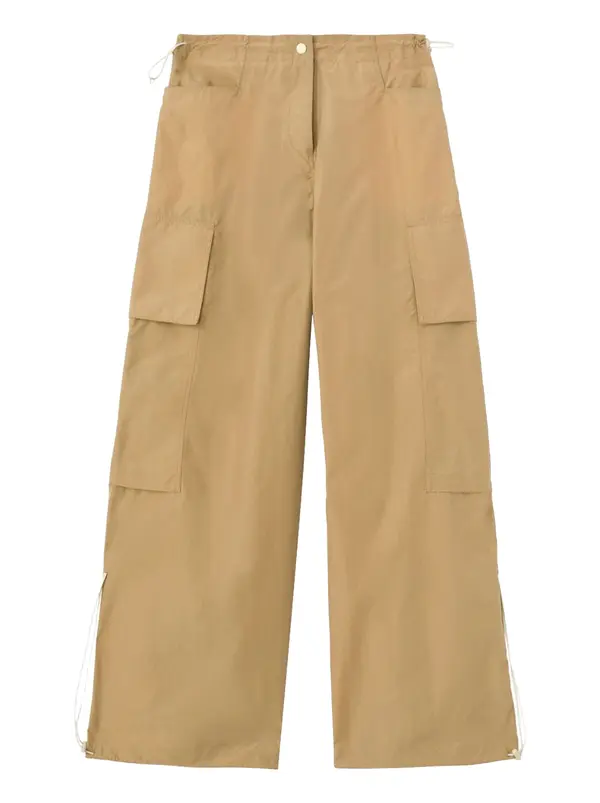 Palm Angels Low-rise Wide-leg Trousers - Neutrals