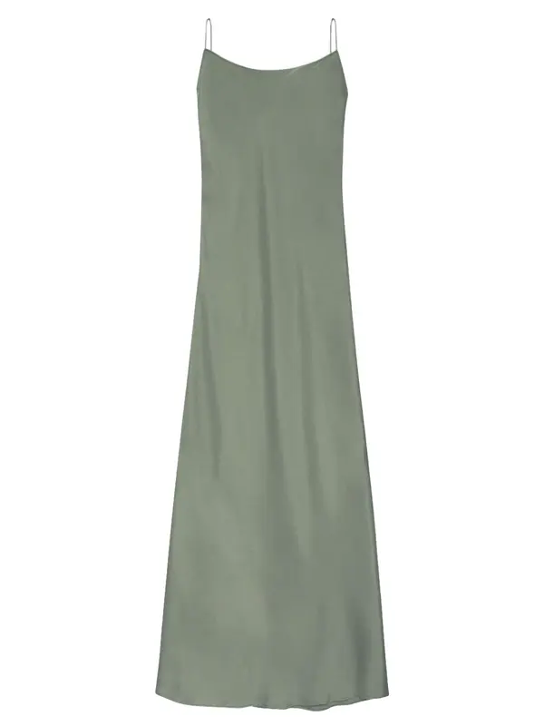 ANINE BING Chloe Silk Dress - Green