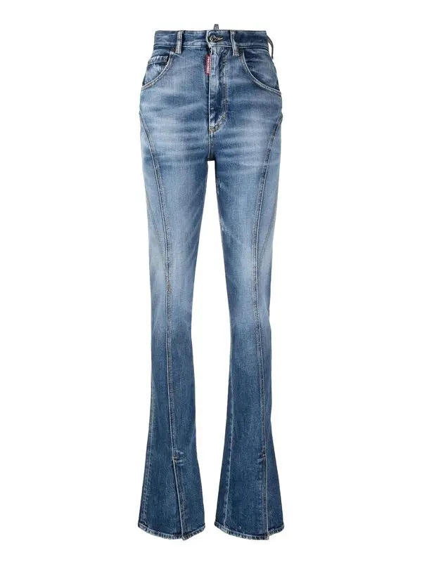 Dsquared2 High-waisted Flared Jeans - Blue