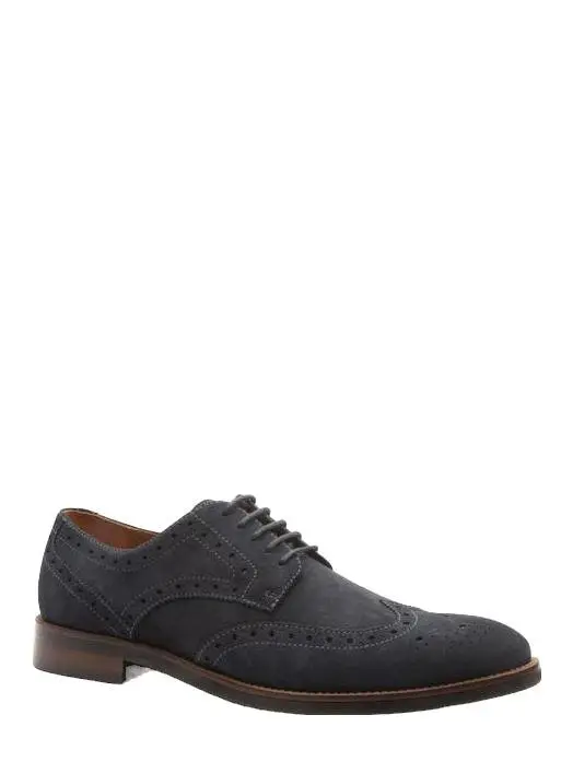 Gordon Rush Concord Wingtip Derby - Navy Suede