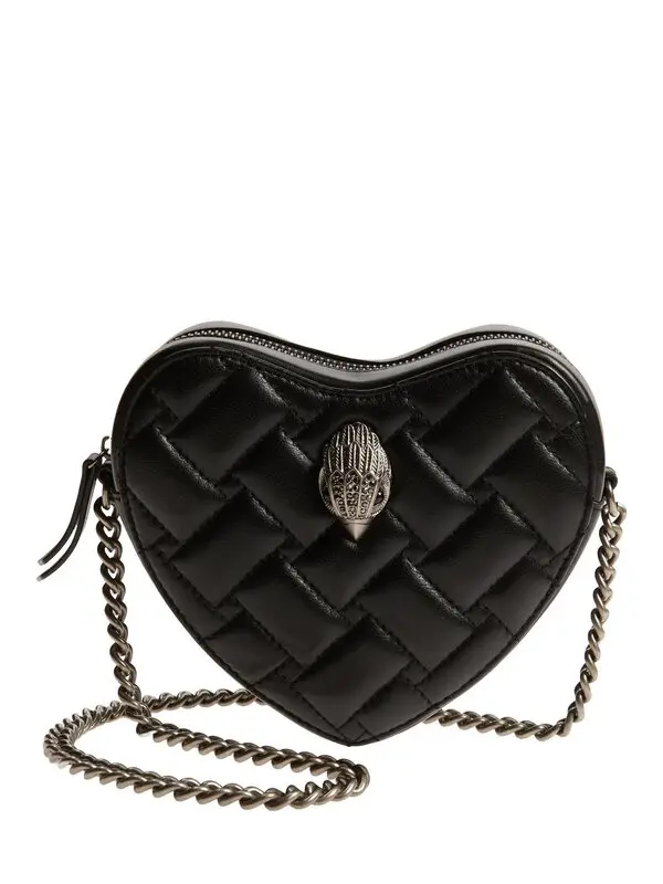 Kurt Geiger Kensington Heart Crossbody Bag - Black