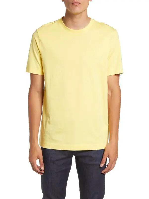 BOSS Thompson Solid T-shirt - Light/pastel Yellow