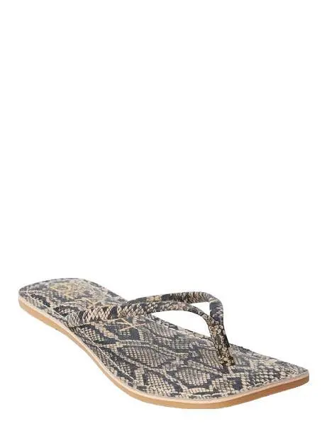 Matisse Bungalow Flip Flop - Brown Multi Snake