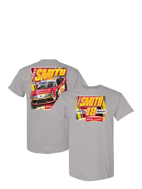 JOE GIBBS RACING TEAM COLLECTION Sammy Smith 2023 #18 Pilot/flying J T-shirt - Gray
