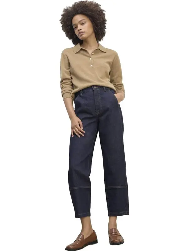 Everlane Utility Barrel Jean - Pure Blue