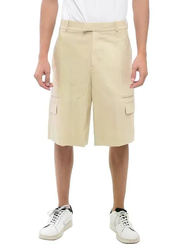 Alexander McQueen Tailored Cotton Shorts - Blue